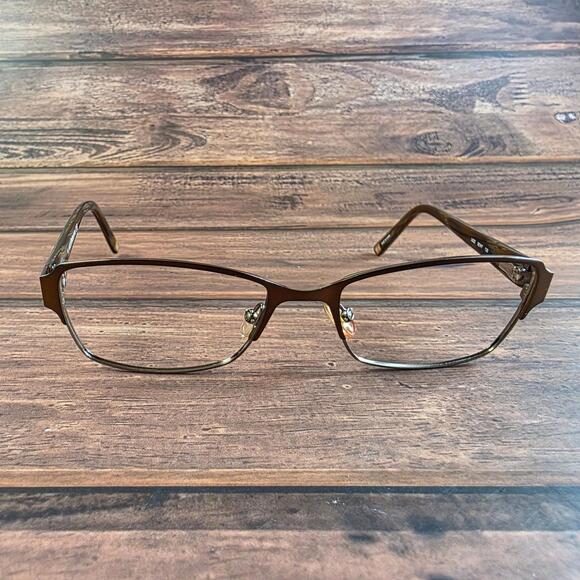 Liz Claiborne | Accessories | Liz Claiborne Womens Brown Metal Frame ...